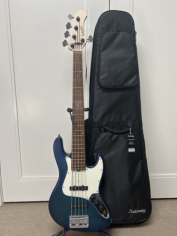 Sadowsky Metroline 21-Fret Vintage J/J 5 String Bass Red | Reverb