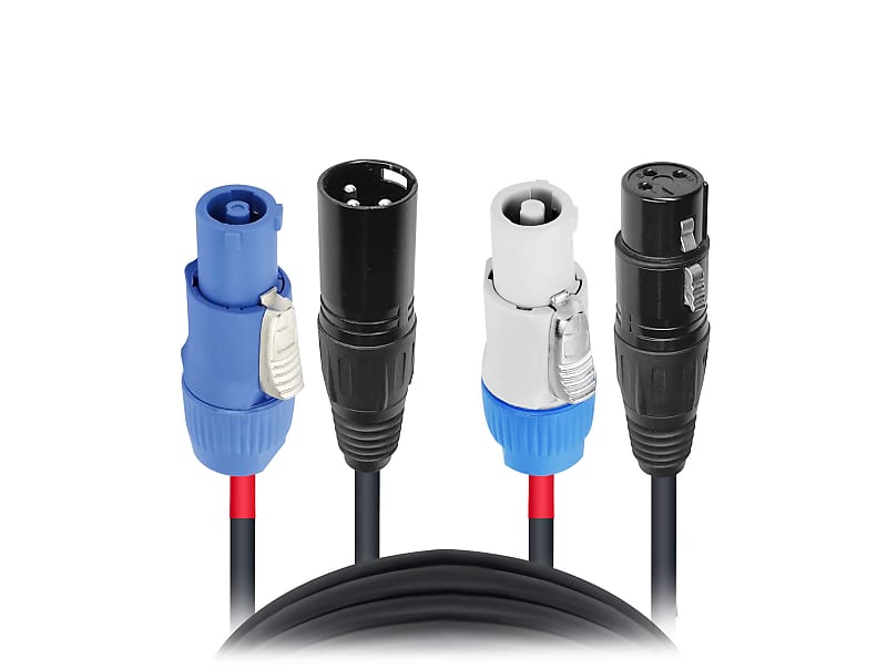 ProX XC-PWC14-XLR06 XLR to Blue and Gray Link Cable Powercon | Reverb