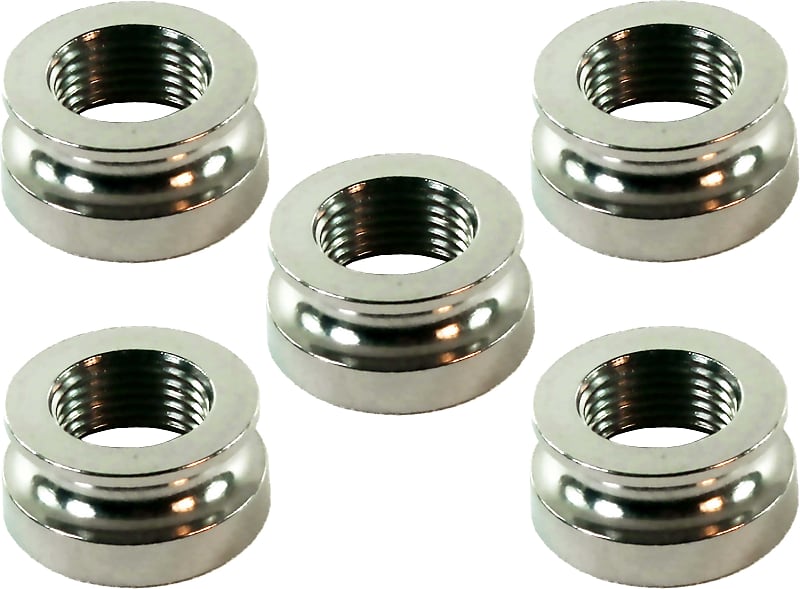 FIVE (5) K&K Sound Chrome Endpin Jack Guitar Strap Buttons | Reverb