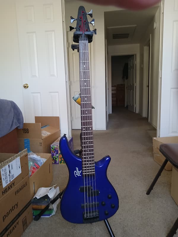 Rogue 5 String Bass - Metallic Blue | Reverb