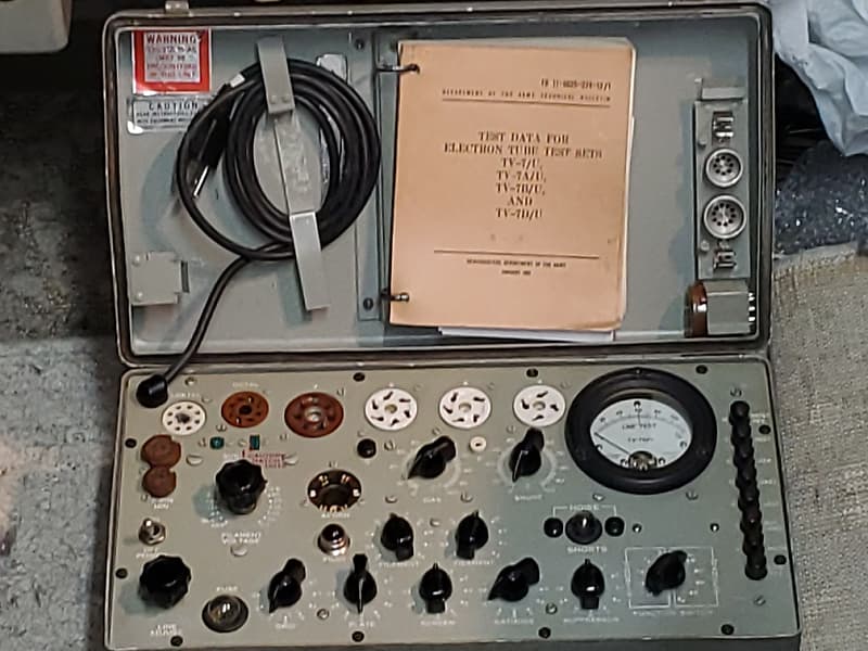 TV-7 D/U Military Tube Tester w/accessories | Reverb