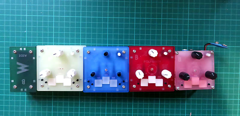 BASTL Instruments Midi + Sqncr + Drum +Poly +Mono 2015 | Reverb