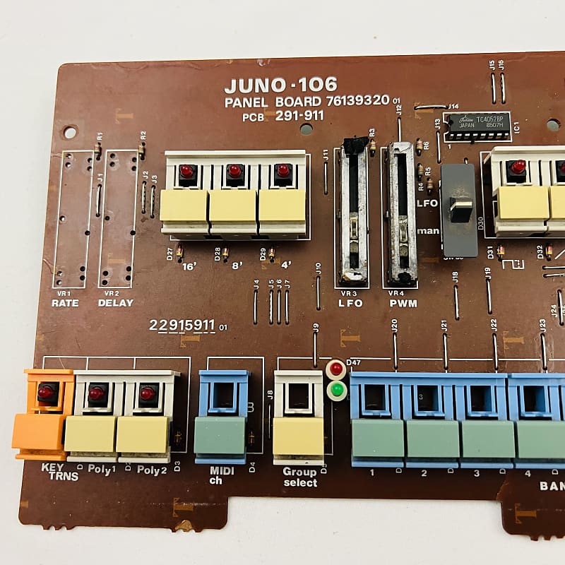 Roland Juno-106 Control Panel | Reverb