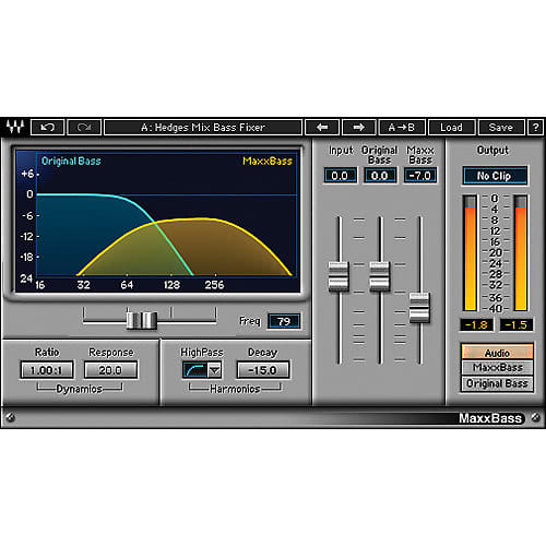Waves MaxxBass - Bass Enhancement Plug-In (Native/SoundGrid, | Reverb