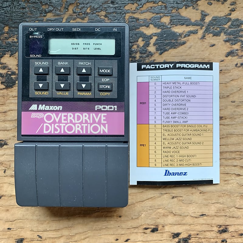 Maxon (Ibanez) POD1 Tube Screamer and everything else | Reverb France