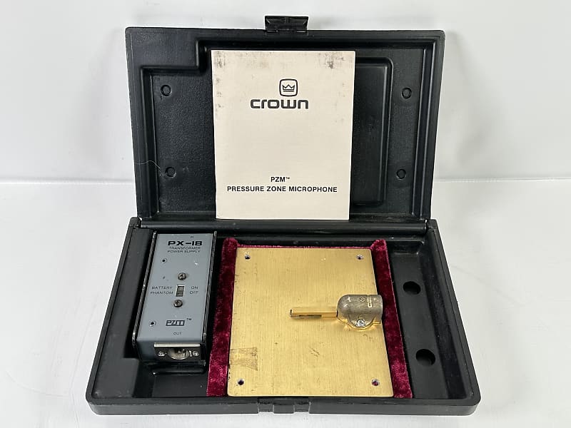 Crown PZM Pressure Boundary Microphone Mic w/ Power Supply & | Reverb