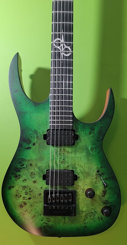 Solar Guitars 1.6LB-27 2023 - Lime Burst, Evertune Bridge, | Reverb