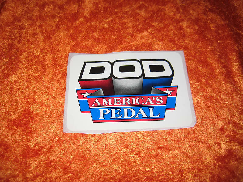 DOD Pedal Logo Sticker Vintage 1980's | Reverb