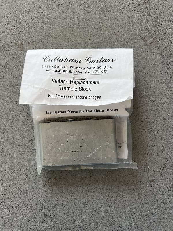 Callaham Vintage Stratocaster Trem Block - American | Reverb UK