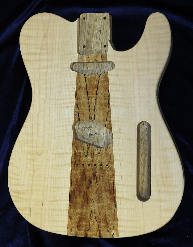 Spalted Maple and Flamed Maple Top \ Butternut Telecaster | Reverb