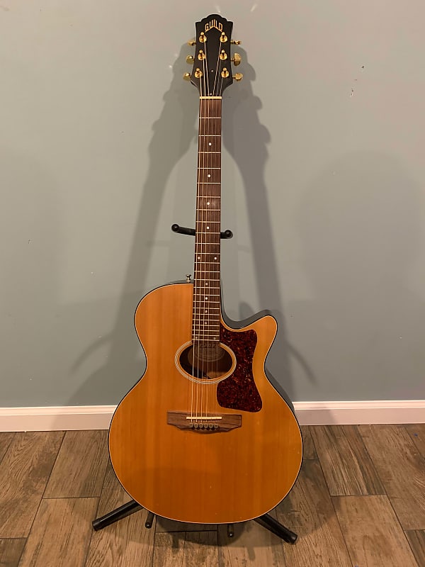 Guild F-4CE 1994 Natural Cutaway Acoustic-Electric Thinline | Reverb