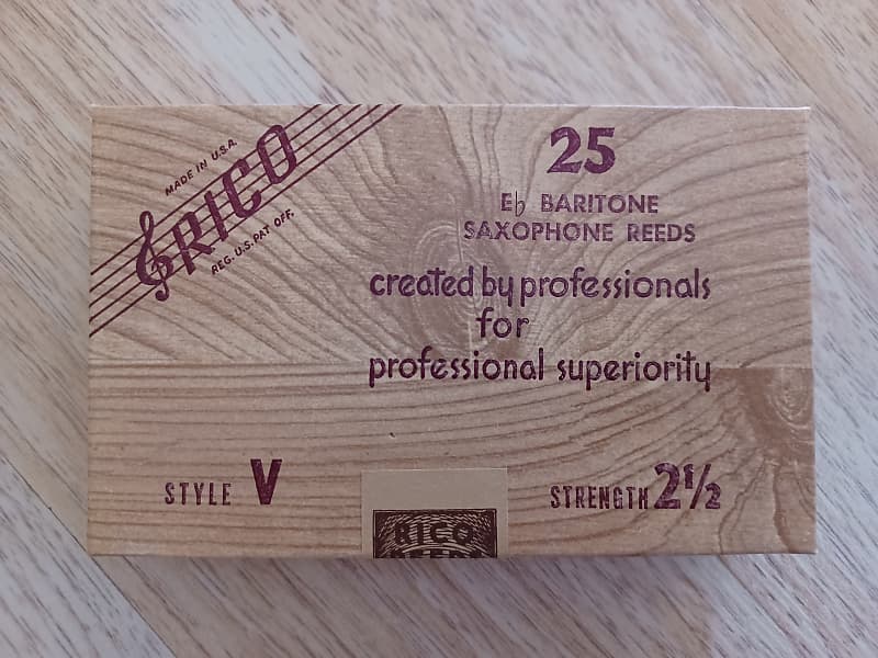 Vintage Bari Saxophone Reeds # 2 1/2 | Reverb