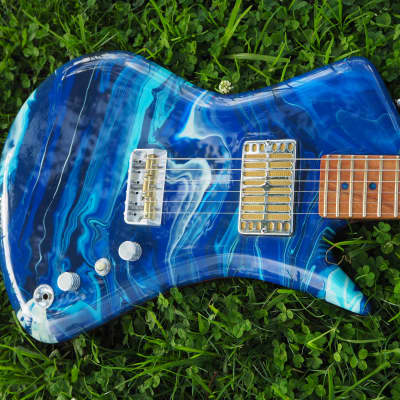Motander Guitars Sky Scorcher 2022 Blue Metal Flake | Reverb