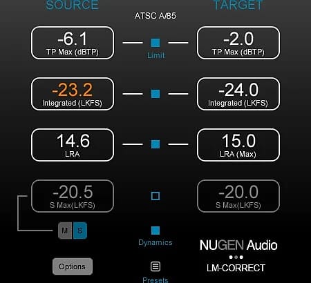 NUGEN LM-Cor w DynApt extension (Download)Automatic loudness | Reverb