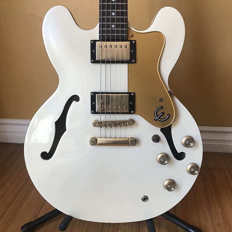 Epiphone Limited Edition Custom Shop Dot Royale 2011 Pearl | Reverb