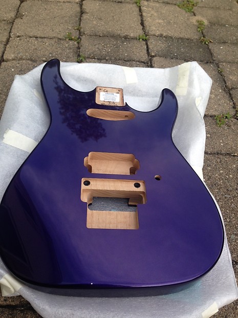 Alder Warmoth Soloist Body Purple Frost | Reverb