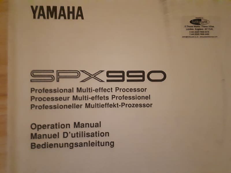 Yamaha SPX 990 Professional Multi-Effect Processor | Reverb UK