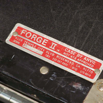 FORGE II by ANVIL GUITAR CASE ROAD/FLIGHT CASE - BLACK | Reverb