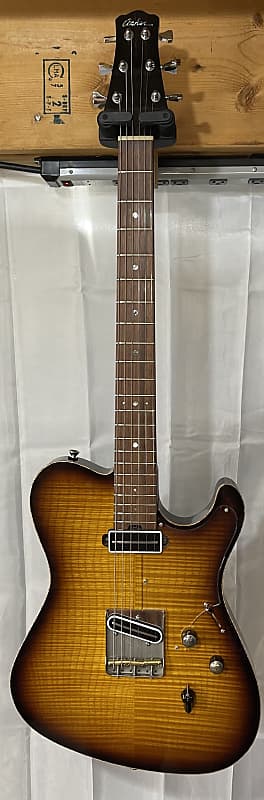 "MINT" "Flames" Asher 2012 T. Classic Tobacco Burst Poly | Reverb