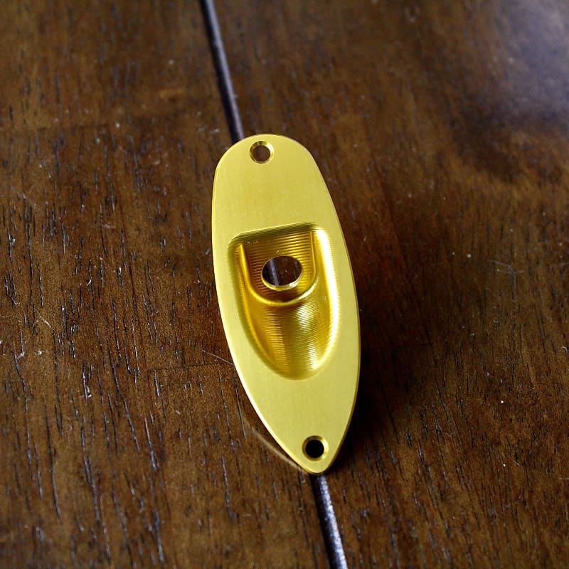 Forney Custom Colorbrite Strat Jack Plate billet aluminum | Reverb