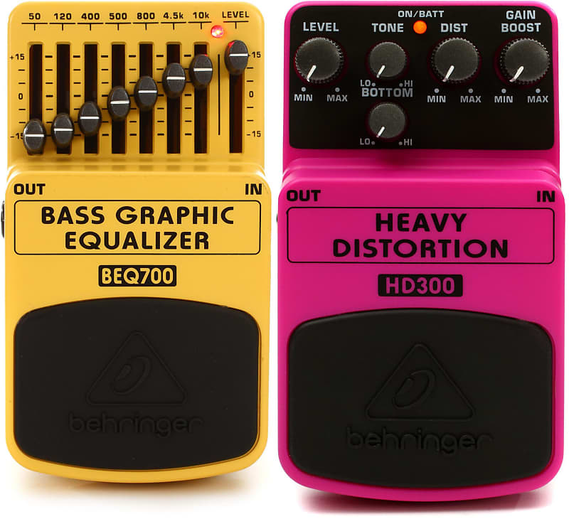 Behringer BEQ700 Bass Graphic Equalizer Pedal Bundle with | Reverb