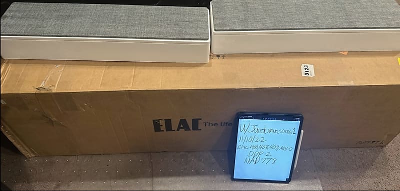 Like new set of Elac Muro - 4 driver variant | Reverb