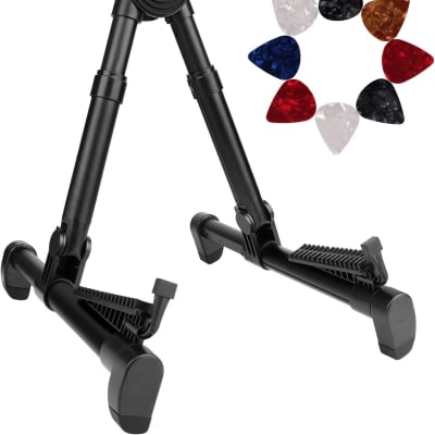Folding Guitar Stand,Lightweight Adjustable Floor Guitar | Reverb