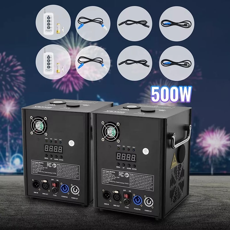2Pcs Cold Spark Machine 500W Stage Effect Dmx Firework Dj | Reverb