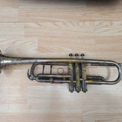 Vintage 1913 York & Sons Perfect Tone Coronet Trumpet Silver | Reverb