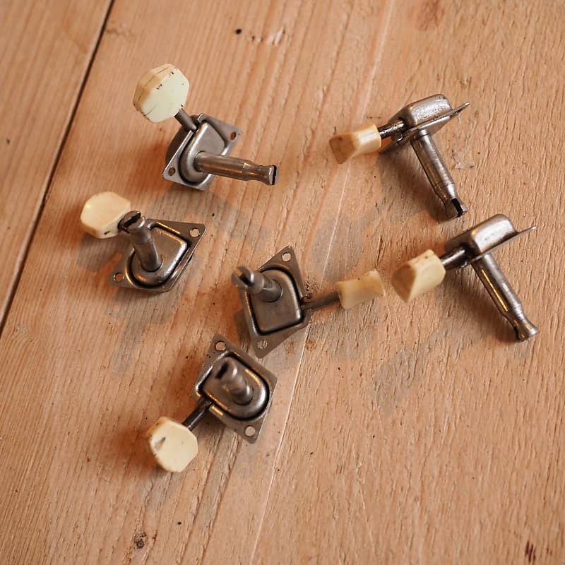 Fender Plastic Button, F-stamped Tuners from the late 60s / | Reverb