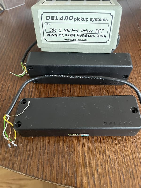 Delano SBC 5 HE/S -4 DRIVER 2 pickups set. Quad coil for 5 | Reverb