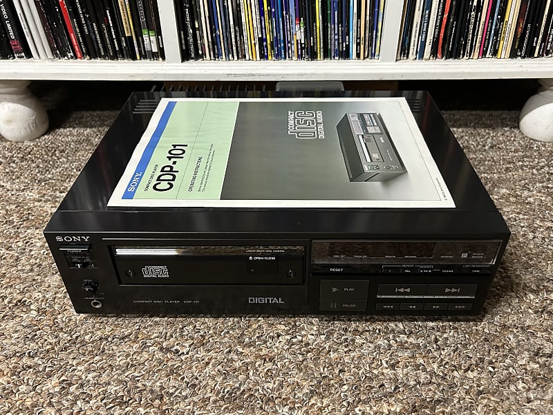 Sony CDP-101 Compact Disc Player (Worlds 1st!) w/ Manual | Reverb