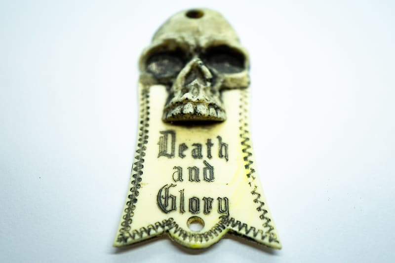 Truss Rod Cover - Various Designs Available-"Death and Glory" | Reverb
