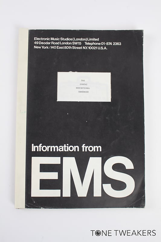 The Synthi Educational Handbook Ems Aks A Vcs3 Synthesizer Reverb Uk