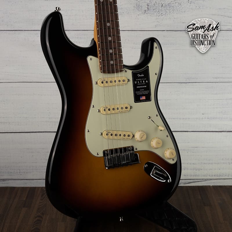 Fender American Ultra Stratocaster Electric Guitar Ultraburst | Reverb
