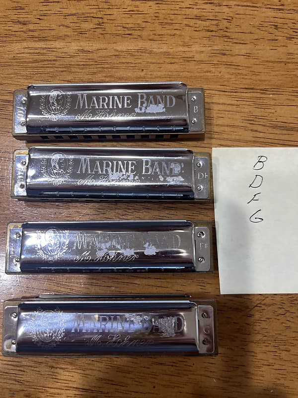 LOT OF 4 HOHNER MARINE BRAND HARMONICAS | Reverb
