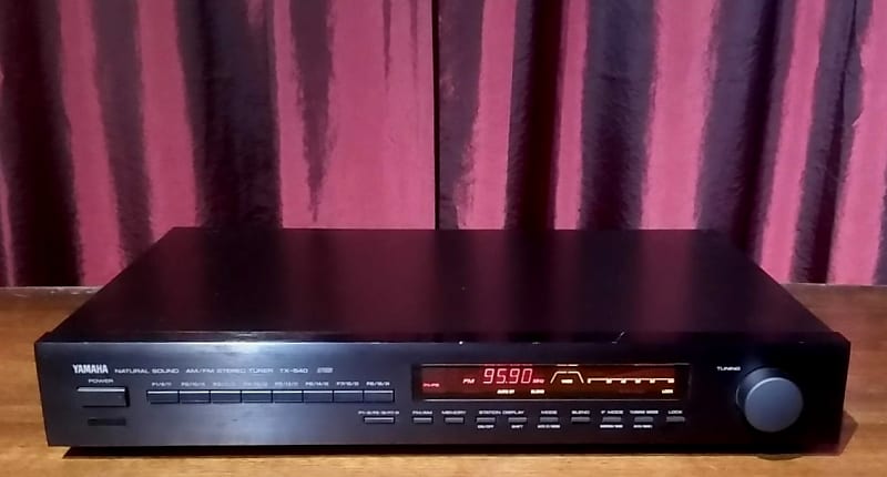 1990 Yamaha TX-540 Natural Sound AM/FM Stereo Tuner | Reverb