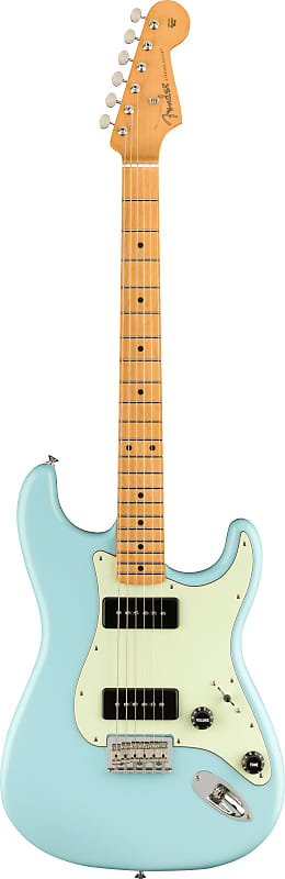 Mint Fender Noventa Stratocaster Daphne Blue | Reverb