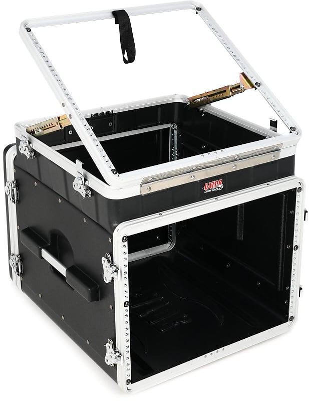 Gator GRC-10X8 PU 10U Top / 8U Front Console Audio Rack | Reverb