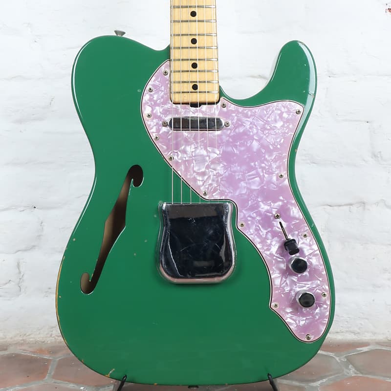 Fender Telecaster Thinline 1971 - Kelly Green | Reverb UK