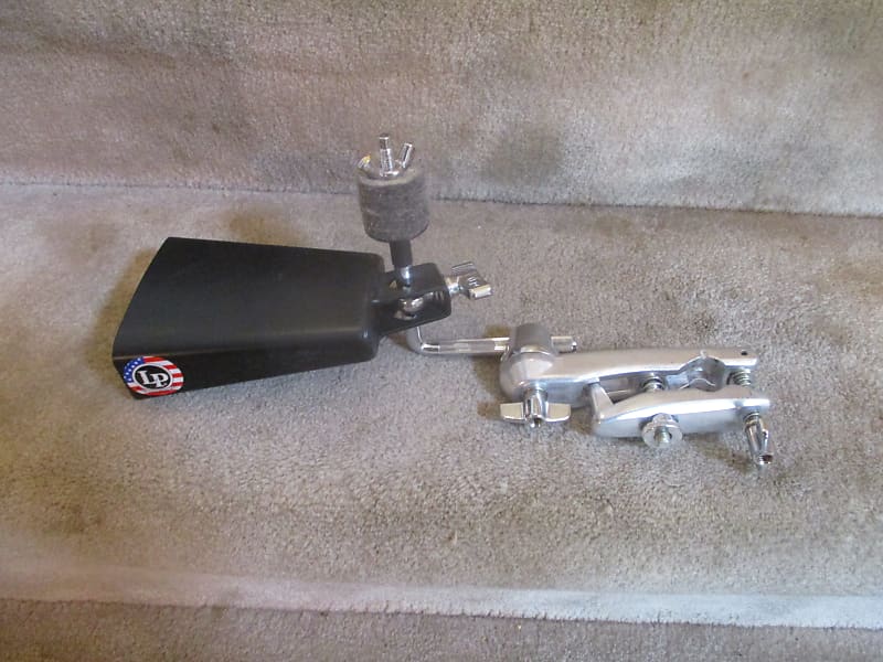 LP Latin Percussion Cowbell W/Mounting Clamp & Cymbal Mount - | Reverb