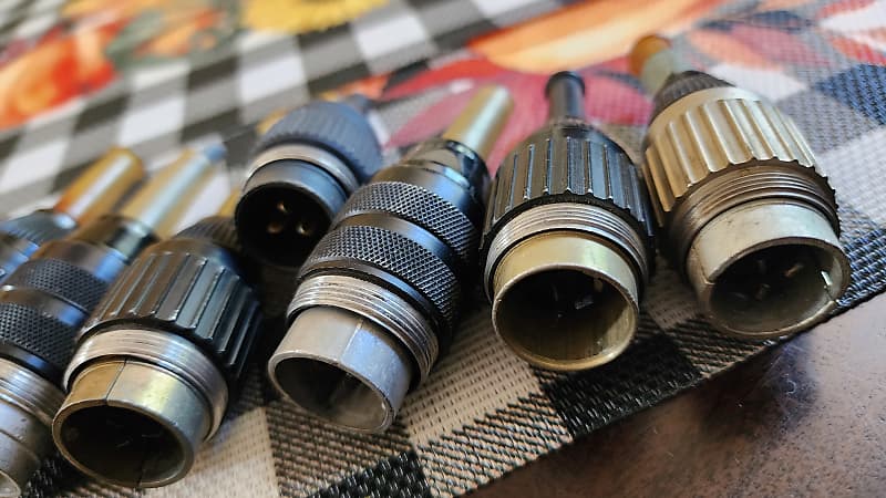 Telefunken AKG Schoeps Neumann 3 Pin Tuchel Connectors Male | Reverb