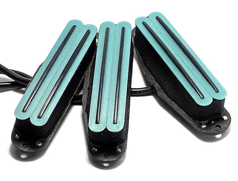Dragonfire Duo Rails SSS Set Strat Sized Humbucker Pickups, | Reverb