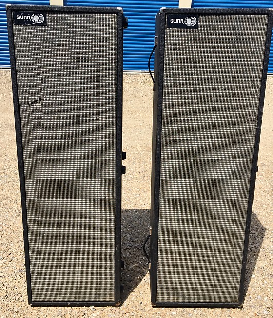 Pair Of 1970 SUNN Vintage 4x12 VERTICAL Guitar Speaker | Reverb