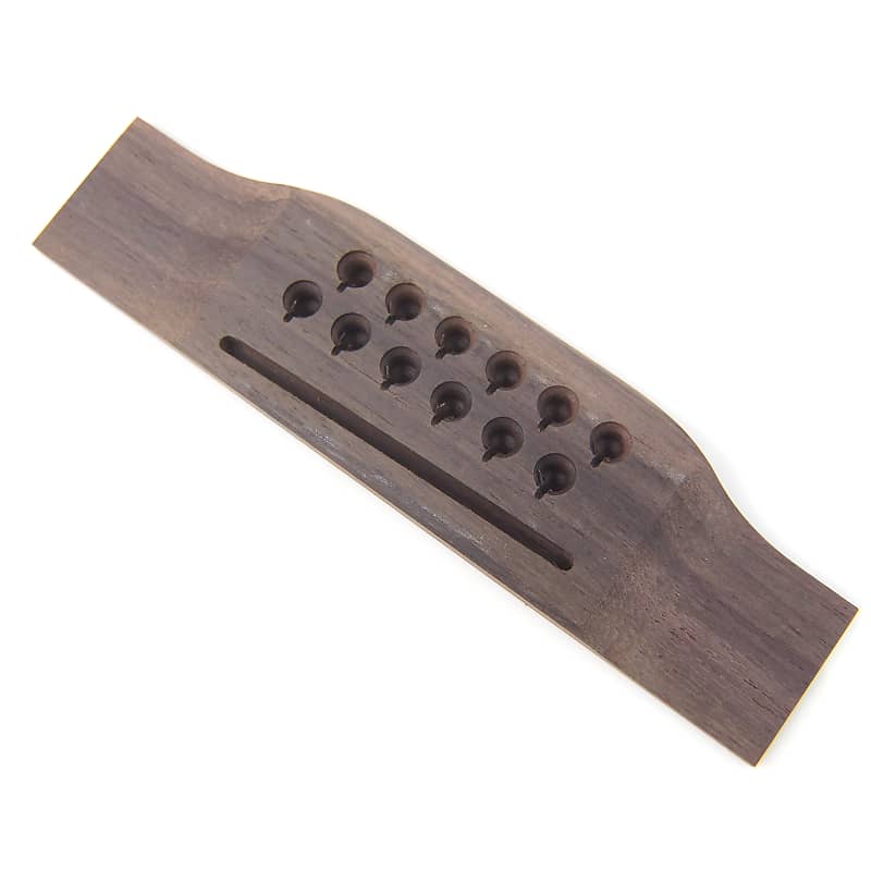 12-String Acoustic Guitar Bridge, 53.5mm spacing, Rosewood. | Reverb