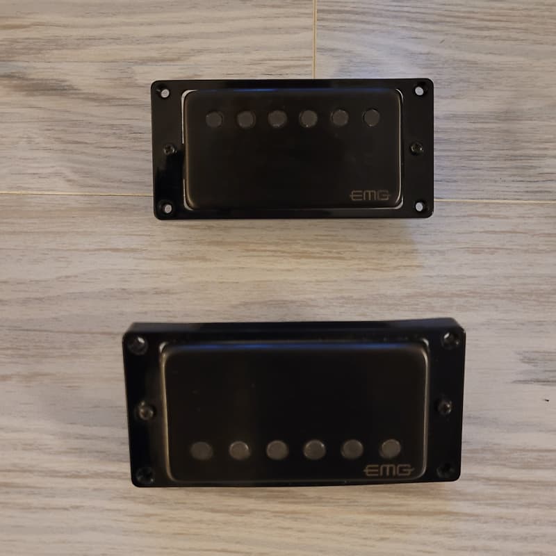 EMG 57TW + 66TW BLACK CHROME ACTIVE TW HUMBUCKER PICKUP SET | Reverb