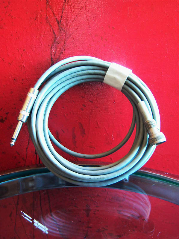 Vintage 1960's Amphenol 75-MC1F-385 microphone cable w 1/4 | Reverb