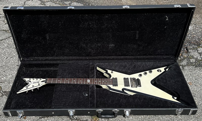 2013 Dean Dimebag Darrell Razorback 7 255 String W/OHSC White | Reverb