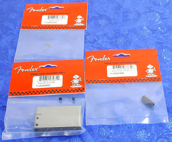 Fender American Deluxe Strat Steel Tremolo Block Kit, | Reverb