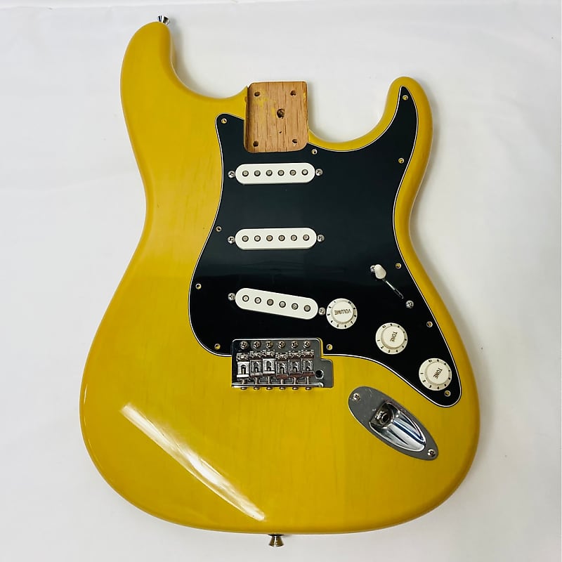 Loaded Trans Yellow Alder Body / Fender Stratocaster Custom | Reverb